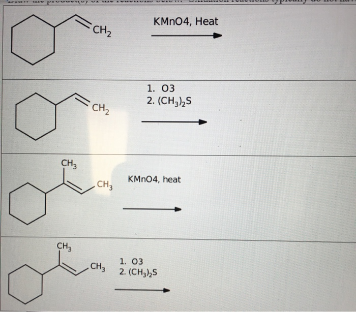 Solved A c tiv v v 1 + 1 + 1 + 1 + + + KMnO4, Heat CH2 1. 03 | Chegg.com