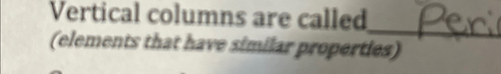 Solved Vertical columns are called (elements that have | Chegg.com