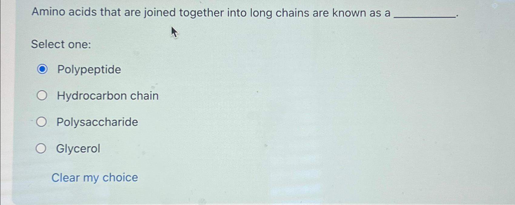 Solved Amino acids that are joined together into long chains | Chegg.com