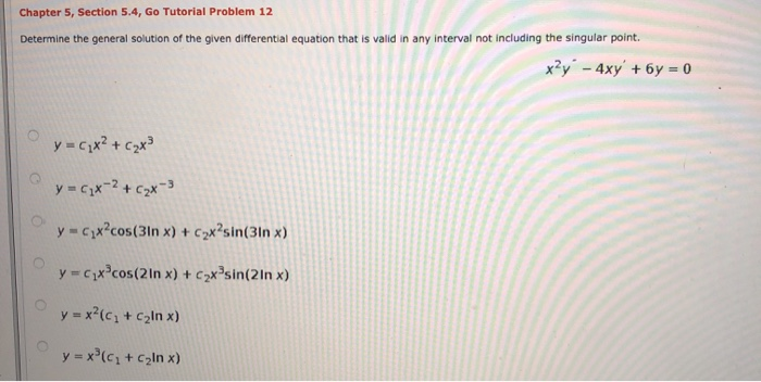Solved Chapter 5, Section 5.4, Go Tutorial Problem 12 | Chegg.com