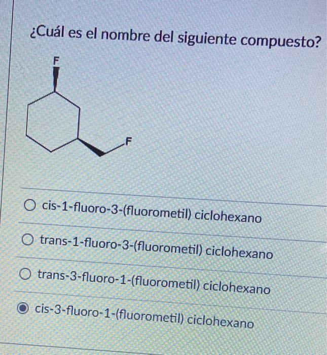 Cis 1 Fluoro 3 (fluoromethyl)cyclohexane