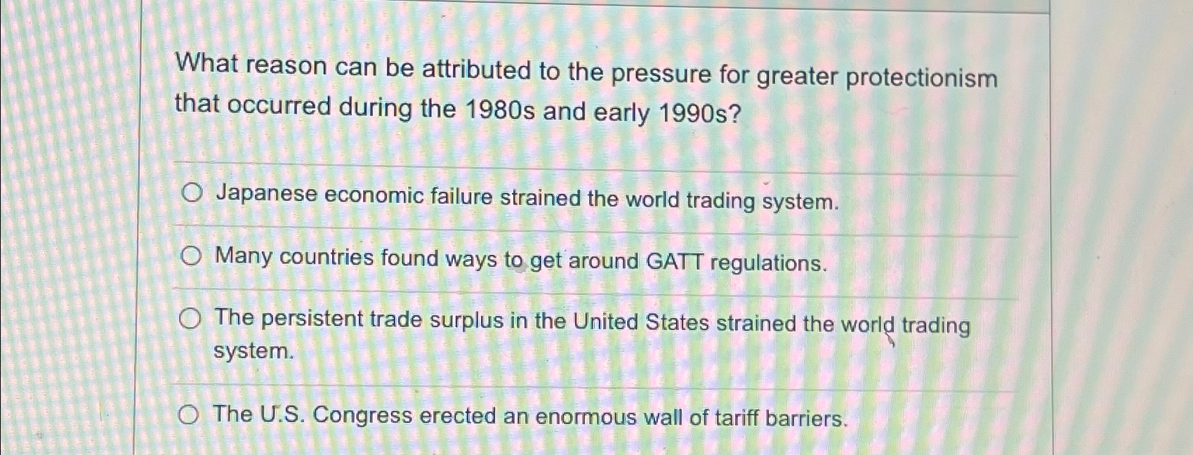 Solved What reason can be attributed to the pressure for | Chegg.com