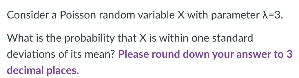 Solved ScreenshoConsider a Poisson random variable x ﻿with | Chegg.com