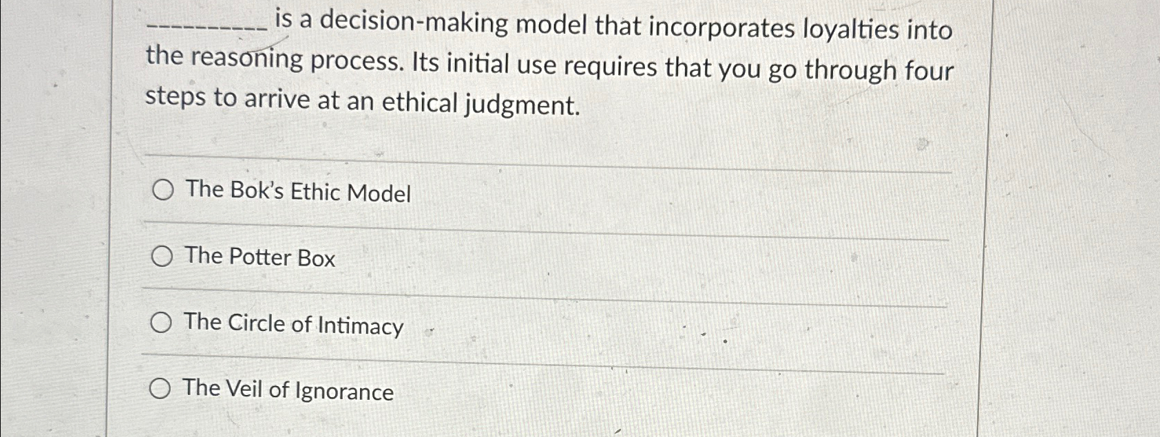 Solved is a decision-making model that incorporates | Chegg.com
