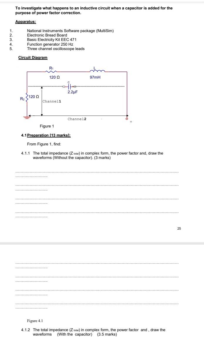 Solved To Investigate What Happens To An Inductive Circuit