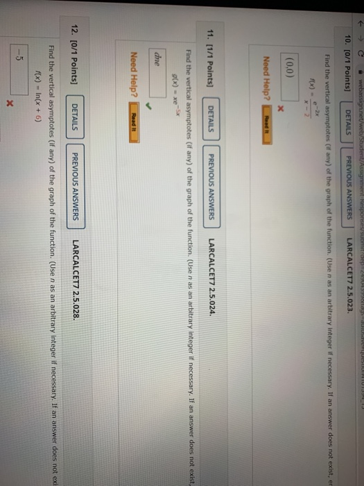 Solved webassign.net/web/ 10. [0/1 Points] DETAILS | Chegg.com