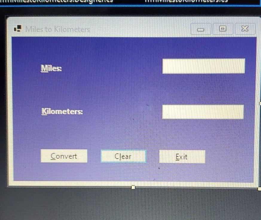 Solved Miles to kilometer e Miles: Kilometers: Convert Clear | Chegg.com