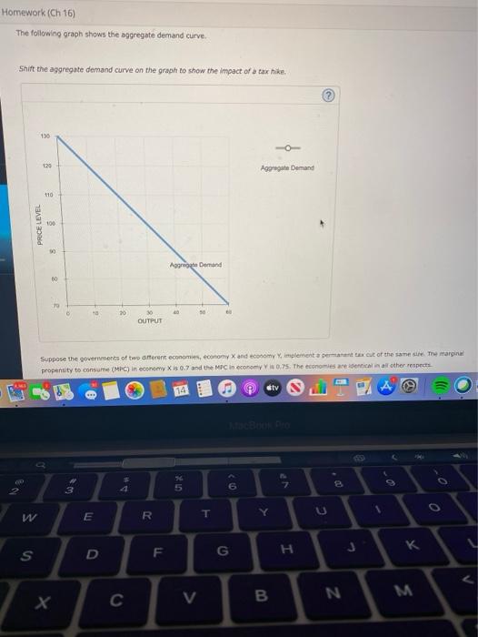 Solved Homework (Ch 16) The following graph shows the | Chegg.com
