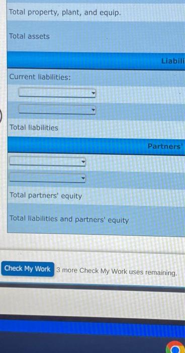 Solved 2. Prepare a statement of partnership equity for | Chegg.com
