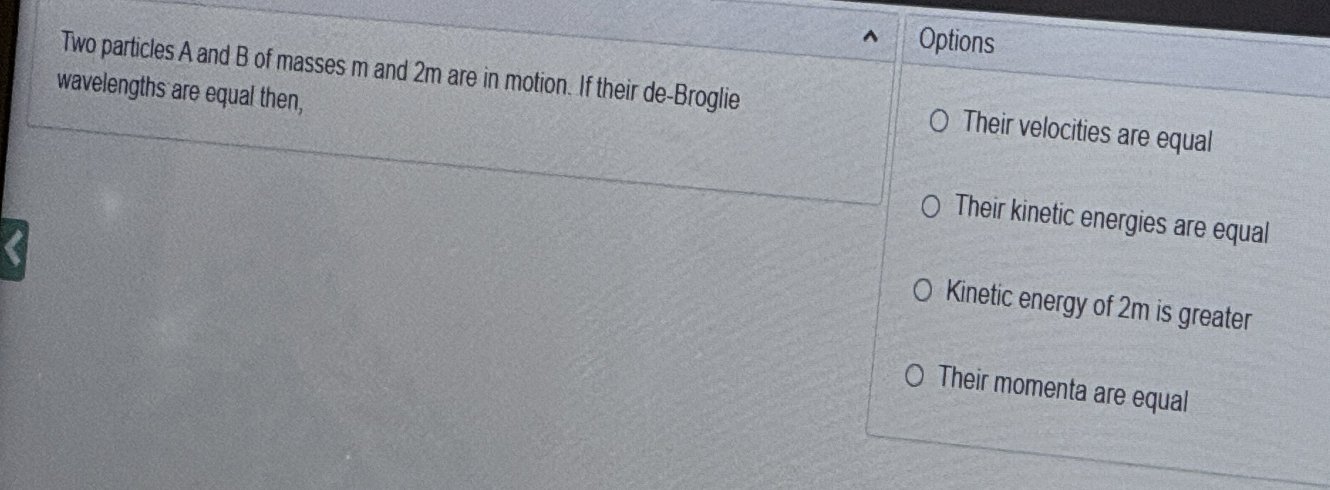 Solved Two particles A and B ﻿of masses m ﻿and 2m ﻿are in | Chegg.com