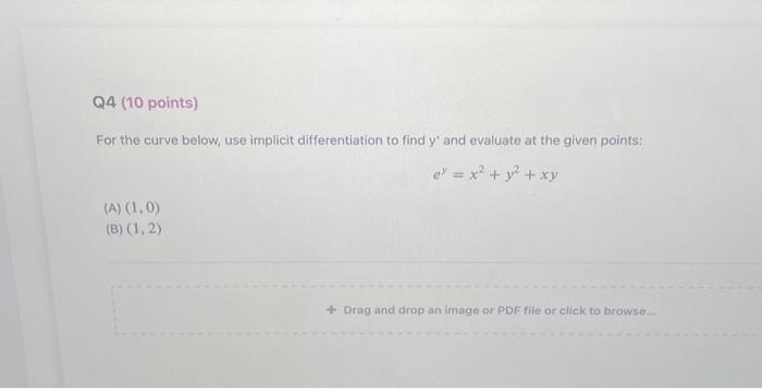 Solved For the curve below, use implicit differentiation to | Chegg.com