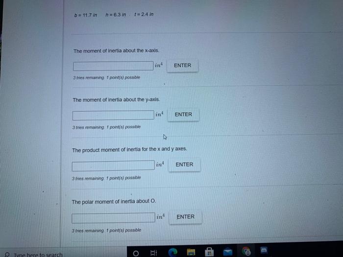 Solved For the cross section shown in the figure, calculate | Chegg.com