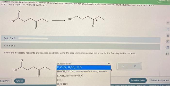 Solved Draw the product that results from protection of the | Chegg.com