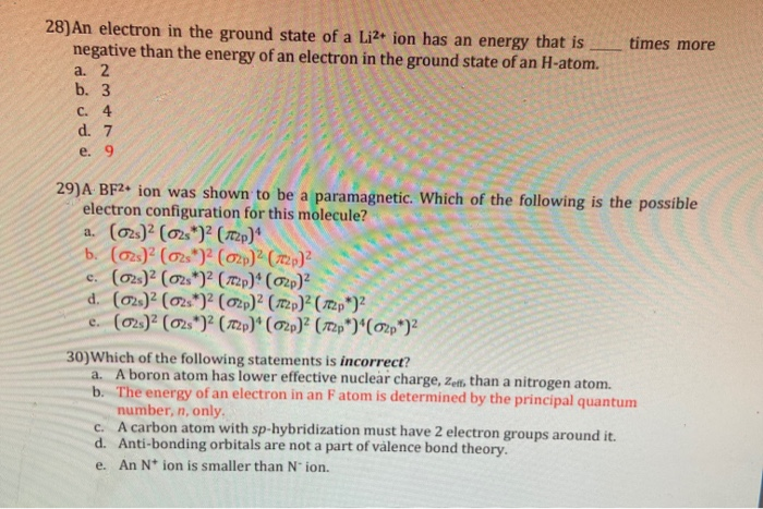 Solved Times More 28 An Electron In The Ground State Of A