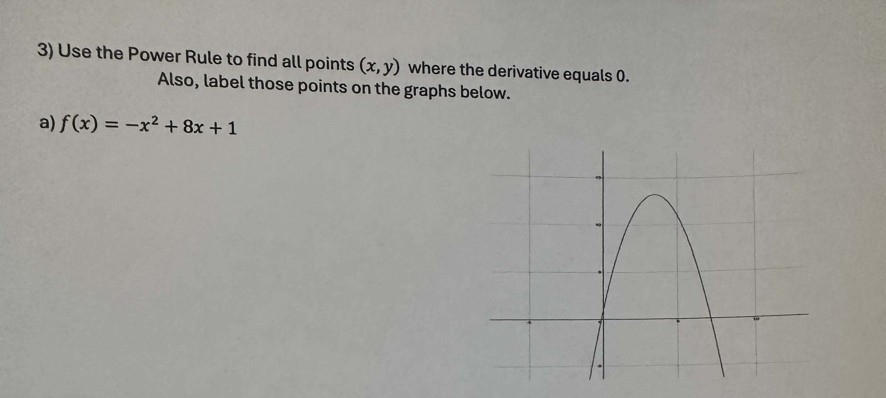 Solved Use the Power Rule to find all points (x,y) ﻿where | Chegg.com