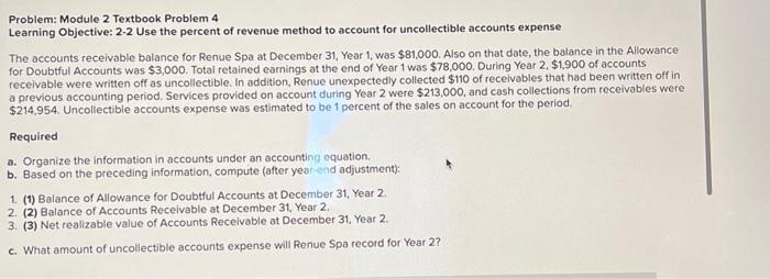 Solved Problem: Module 2 Textbook Problem 4 Learning | Chegg.com