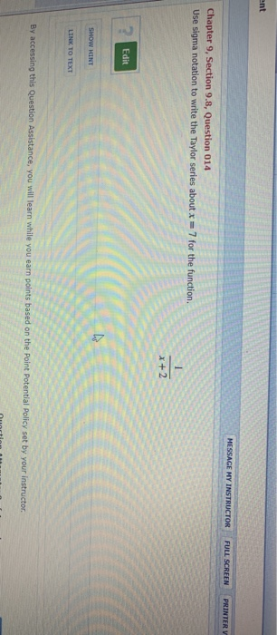 Solved ent MESSAGE MY INSTRUCTOR FULL SCREEN PRINTER Chapter | Chegg.com