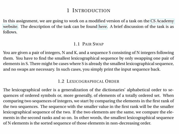 1 INTRODUCTION In this assignment, we are going to | Chegg.com