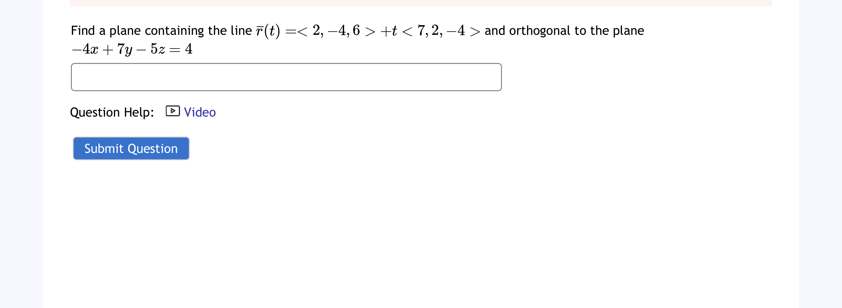 Solved Find a plane containing the line | Chegg.com