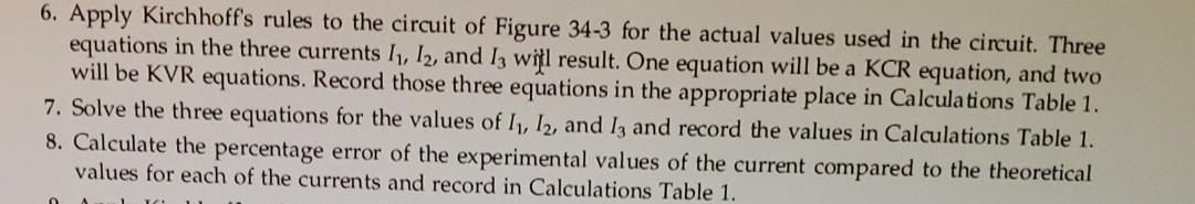 Solved 6. Apply Kirchhoff's rules to the circuit of Figure | Chegg.com