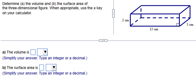 Solved Determine (a) ﻿the volume and (b) ﻿the surface area | Chegg.com
