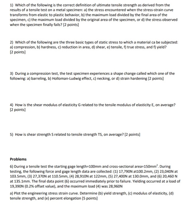 Solved 1) Which of the following is the correct definition | Chegg.com