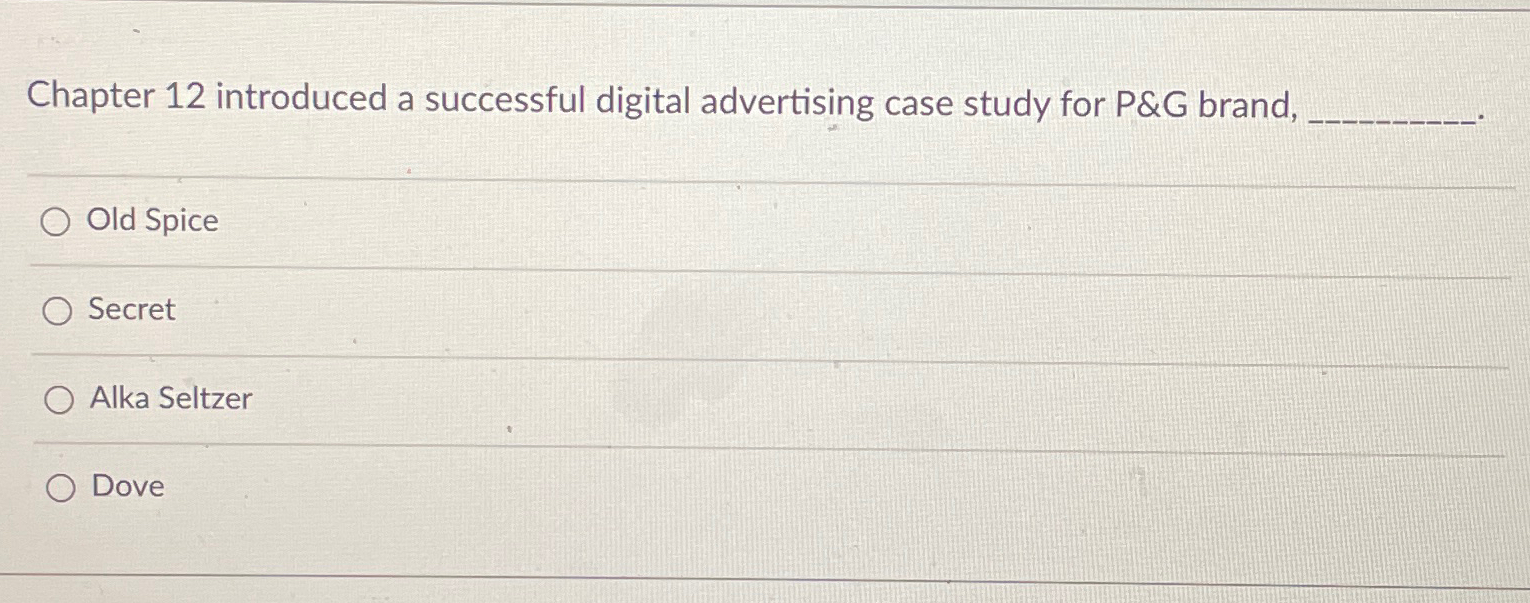 Solved Chapter 12 ﻿introduced a successful digital | Chegg.com