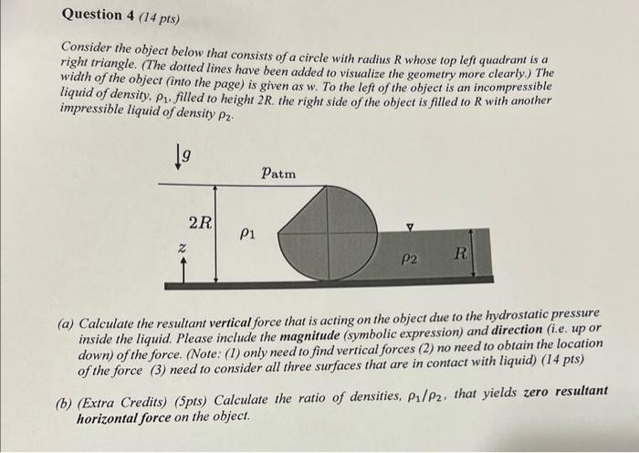 Solved Consider the object below that consists of a circle | Chegg.com