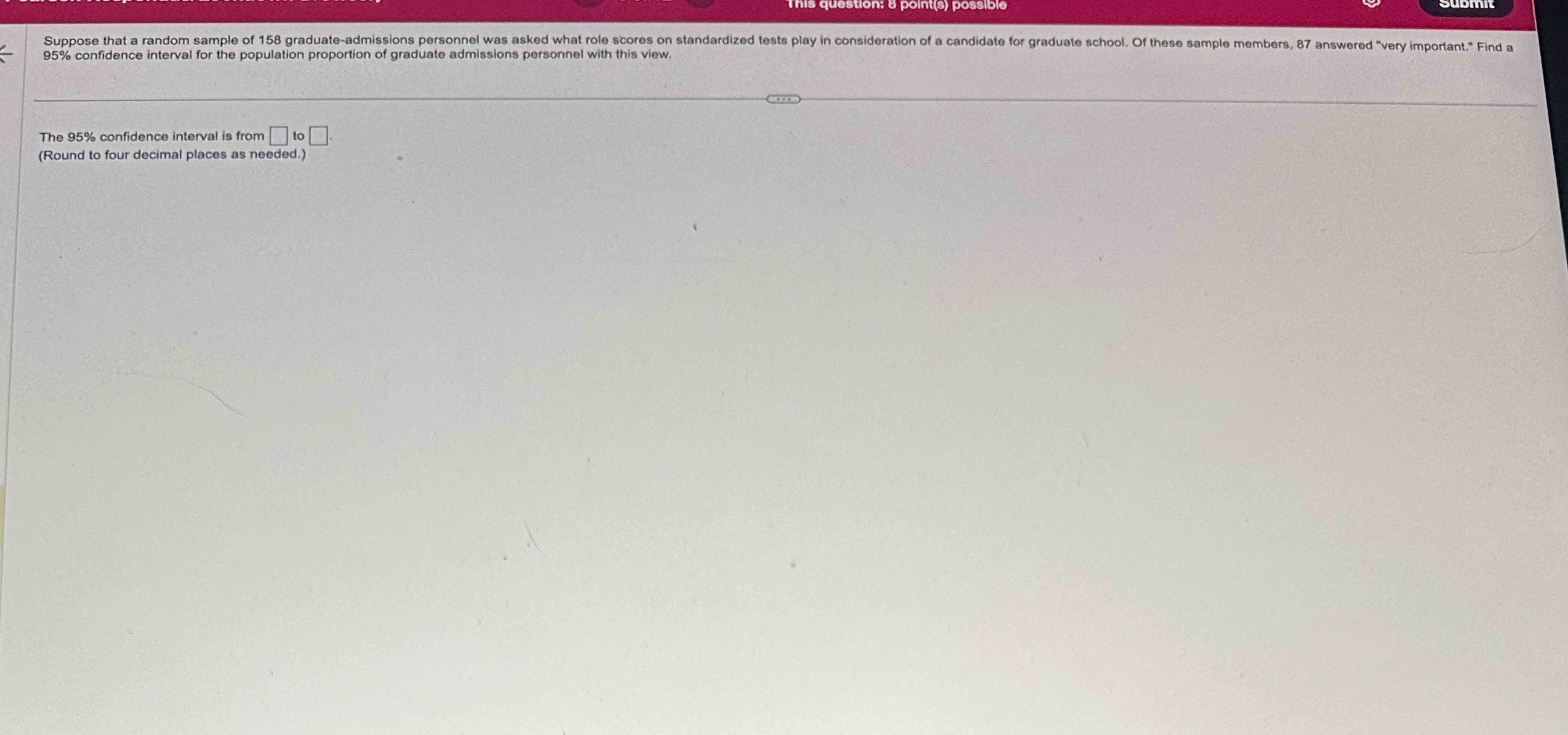 Solved \( 95 \% \) ﻿confidence interval for the population | Chegg.com