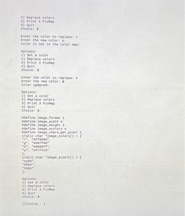 Solved Assignment 6B: X PixMap Images. Most images are | Chegg.com