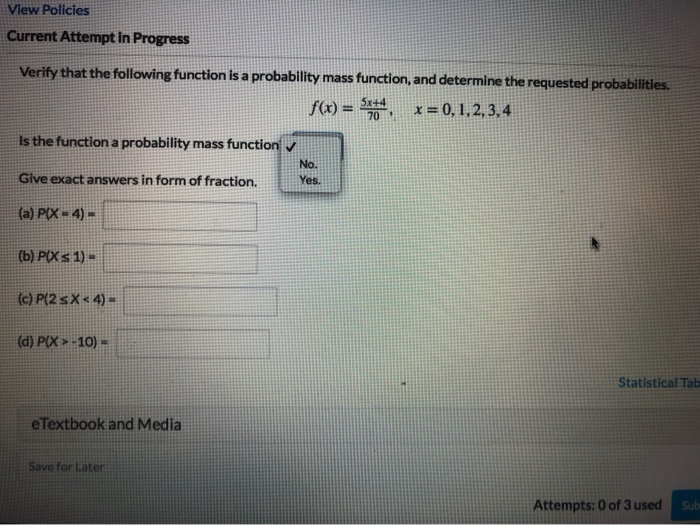 Solved View Policies Current Attempt in Progress Verify that | Chegg.com