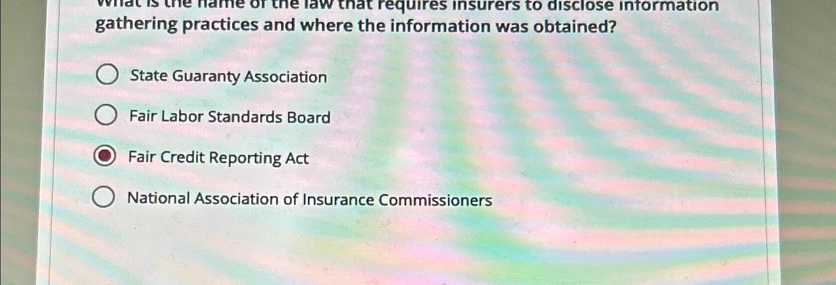 Solved gathering practices and where the information was | Chegg.com
