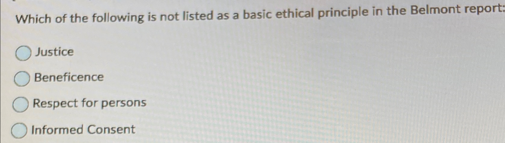 Solved Which of the following is not listed as a basic | Chegg.com