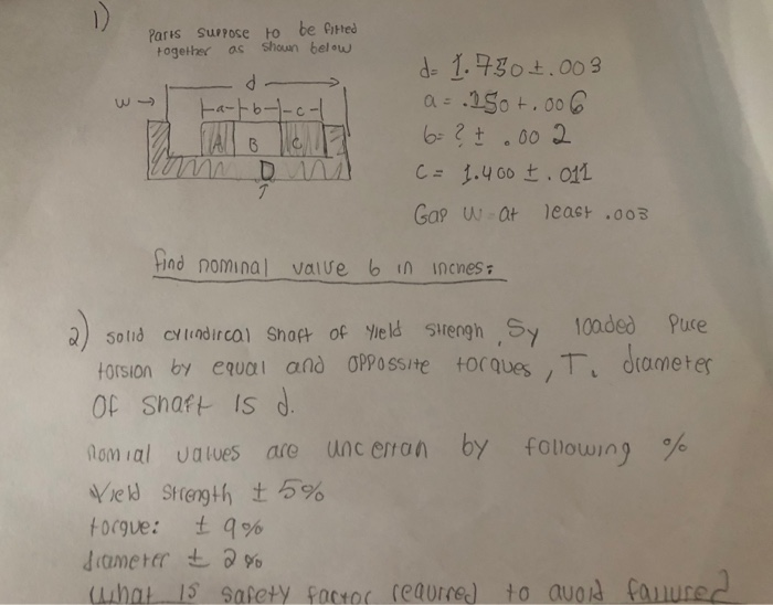 Solved Paris Surpose to be fitted together as shown below | Chegg.com