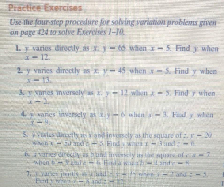 Solved Practice Exercises Use The Four Step Procedure For