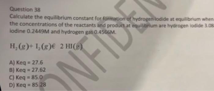 Solved Calculate the equilibrium constant for formation of | Chegg.com