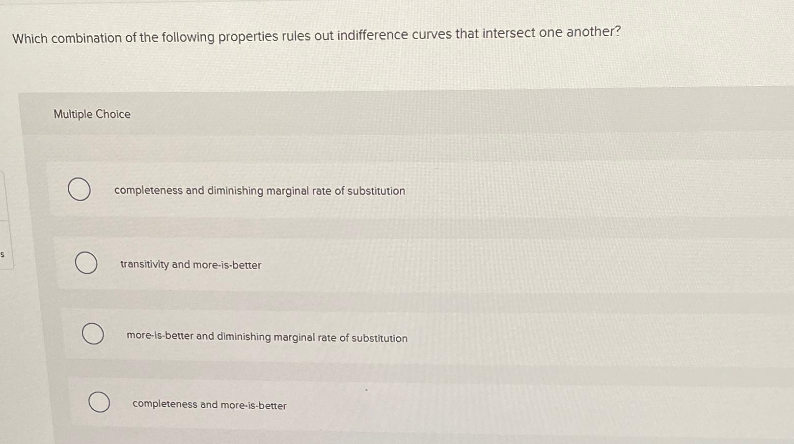 Solved Which combination of the following properties rules | Chegg.com