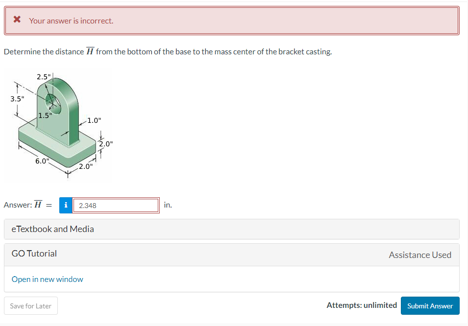 Solved Determine the distance /bar (H) ﻿from the bottom of | Chegg.com