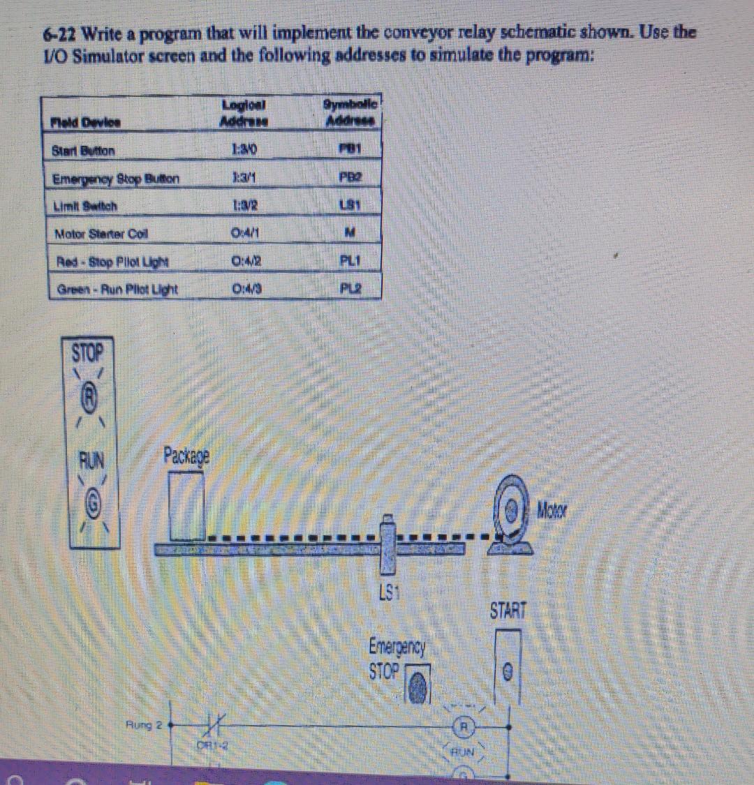 6 22 Write A Program That Will Implement The Conveyor