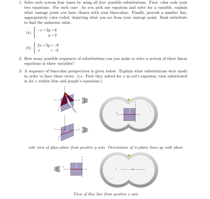 1. Solve each system four times by using all four | Chegg.com