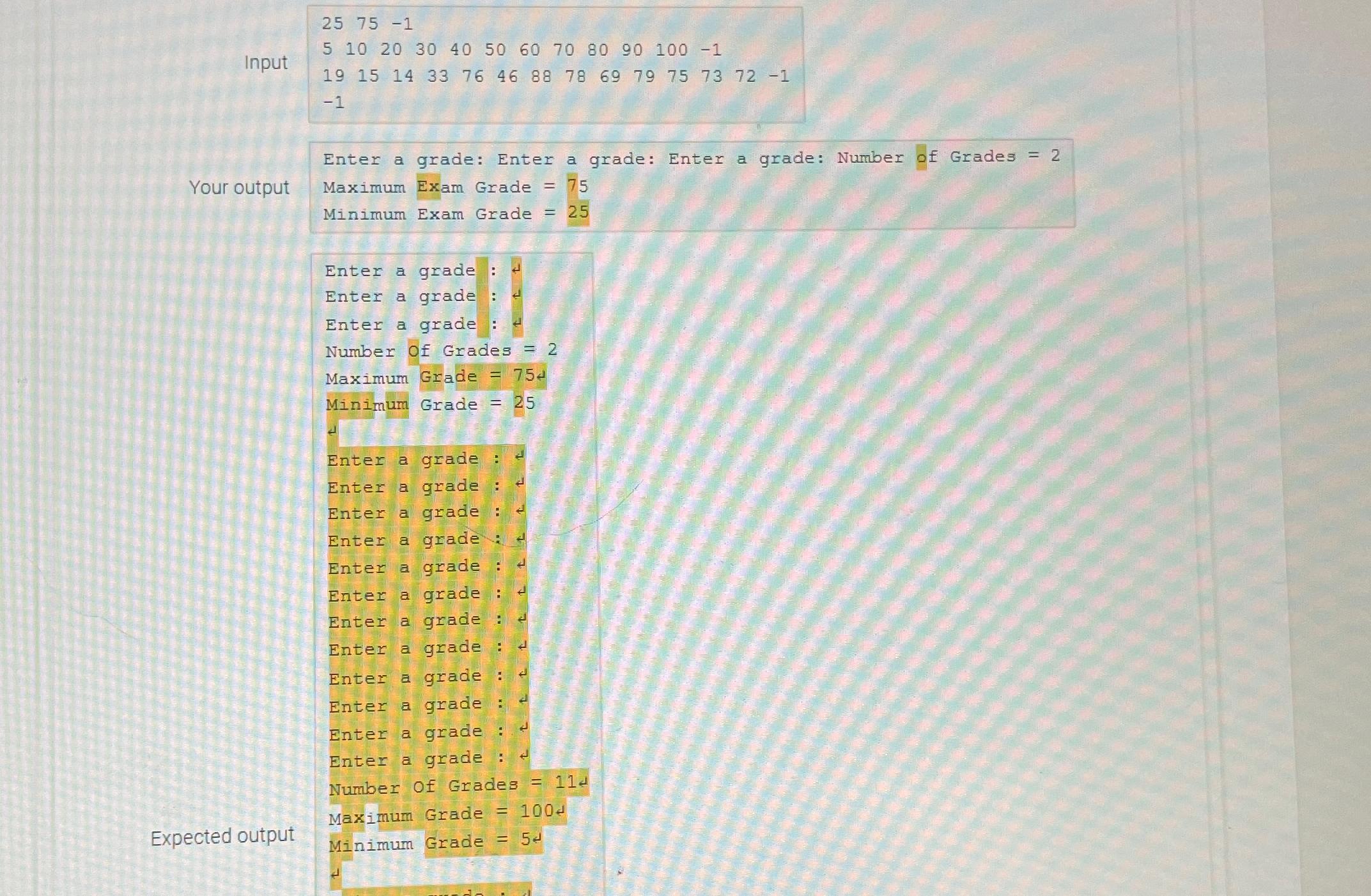 Help Correct my code: its not | Chegg.com