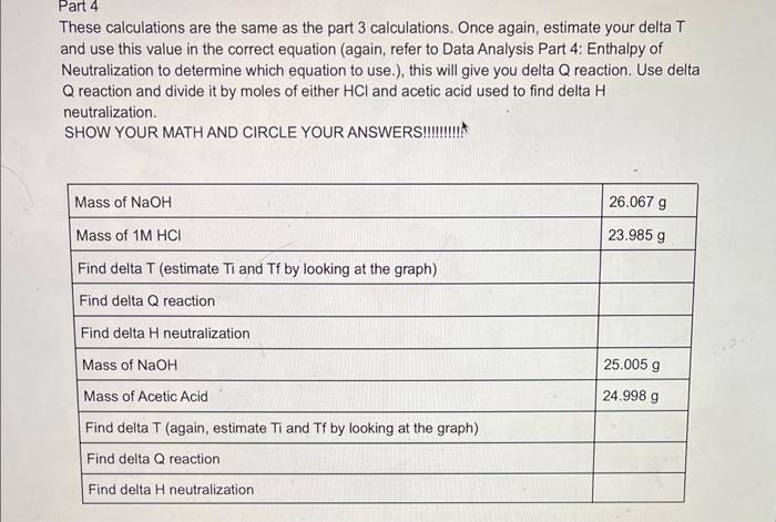 These calculations are the same as the part 3 | Chegg.com