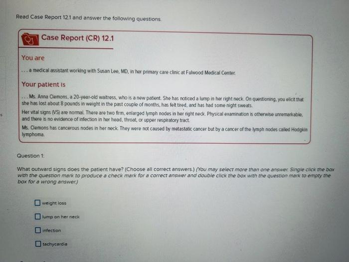 Solved Read Case Report 12.1 and answer the following | Chegg.com