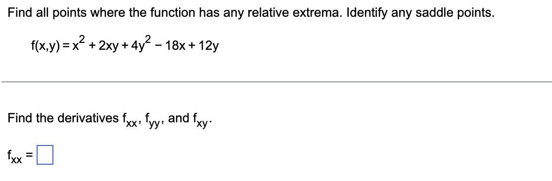 Find all points where the function has any relative | Chegg.com