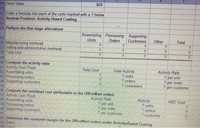 Solved 1 Chapter 7: Applying Excel 2 3 Data 4 Manufacturing | Chegg.com