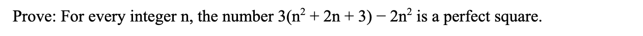Solved Prove: For every integer n, ﻿the number | Chegg.com