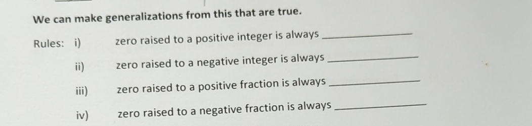 Solved We can make generalizations from this that are | Chegg.com