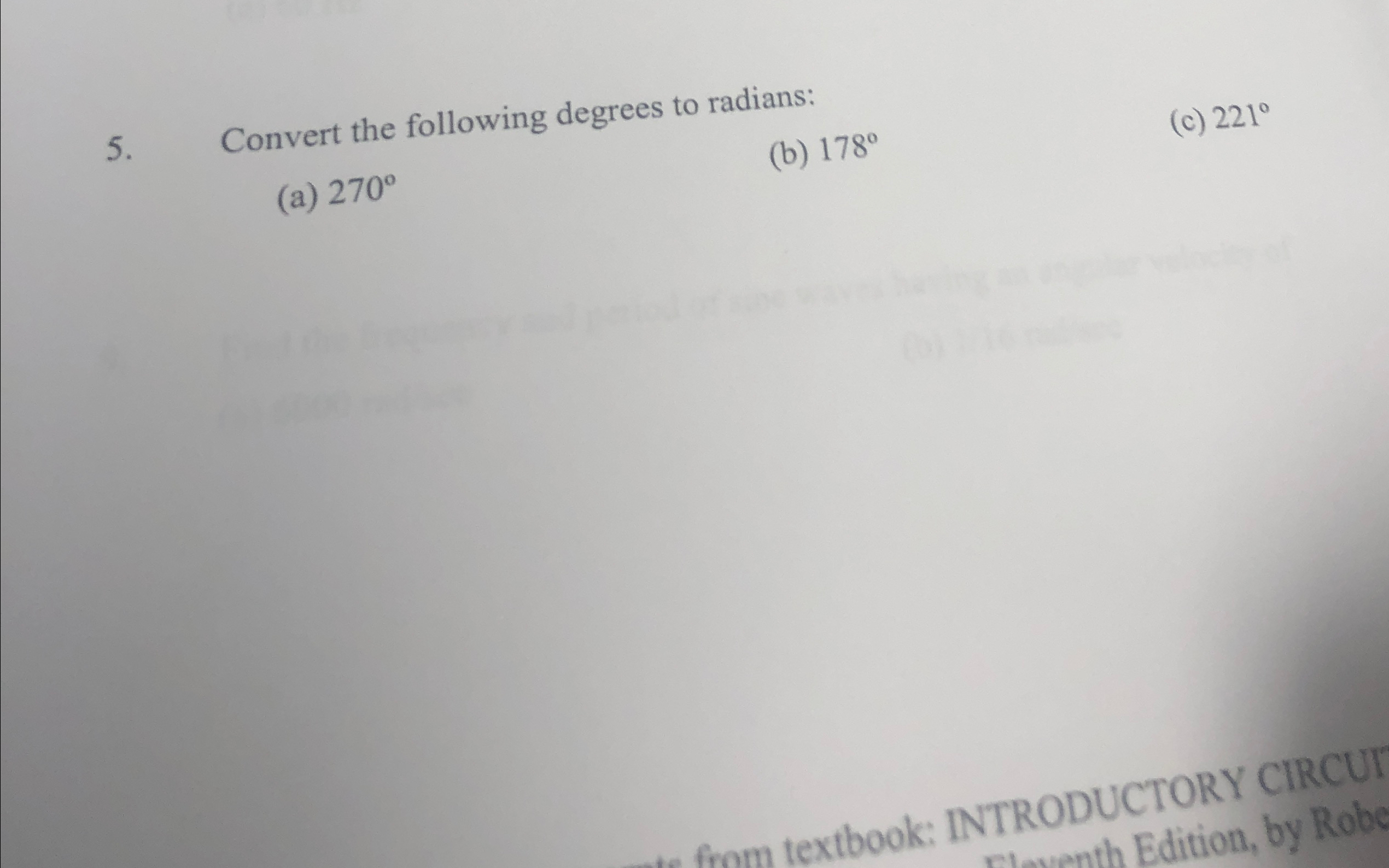 Solved Convert the following degrees to | Chegg.com