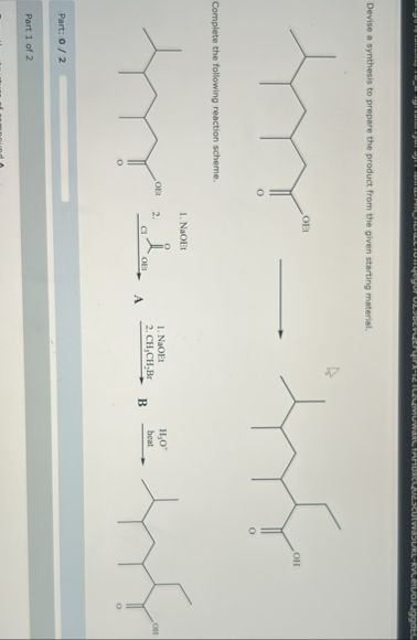 Devise a synthesis to prepare the product from the | Chegg.com
