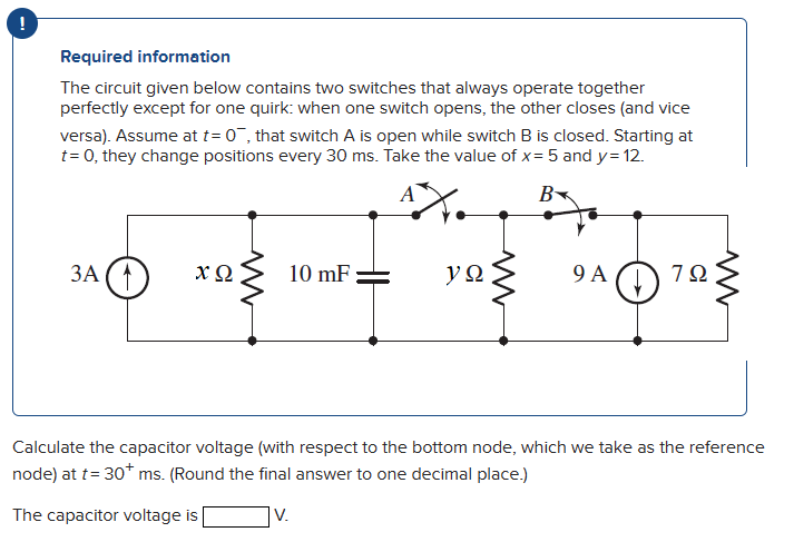 !Required informationThe circuit given below contains | Chegg.com